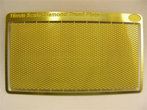 16mm Scale Brass Diamond Plate | Swift Sixteen