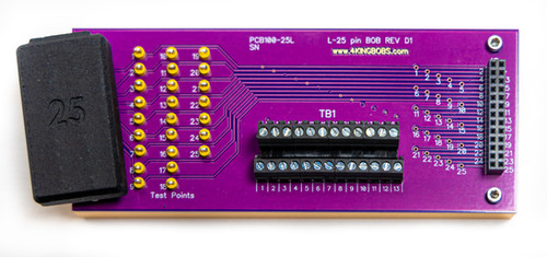 MICRO-D 25 Position Socket Breakout Board (Right Angle) | KING BREAKOUT ...