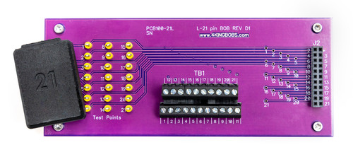 MICRO-D 21 Position Socket Breakout Board (Right Angle) | KING BREAKOUT ...