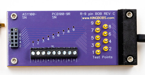 MICRO-D 9 Position Socket Breakout Board (Wired) | KING BREAKOUT BOARDS