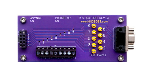 MICRO-D 9 Position Socket Breakout Board (Right Angle) | KING BREAKOUT ...