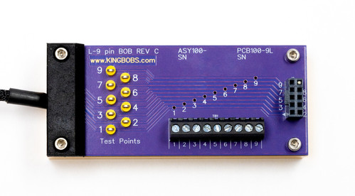 NANO-D 9 Position Pin Breakout Board (Wired) | KING BREAKOUT BOARDS