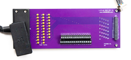 MICRO-D 31 Position Socket Breakout Board (Wired) | KING BREAKOUT BOARDS