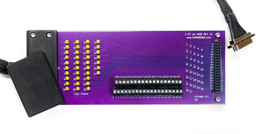 MICRO-D 37 Position Socket Breakout Board (Wired) | KING BREAKOUT BOARDS