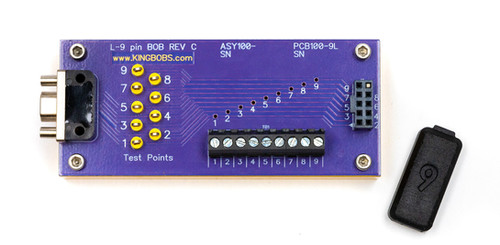 MICRO-D 9 Position Pin Breakout Board (Right Angle) | KING BREAKOUT BOARDS