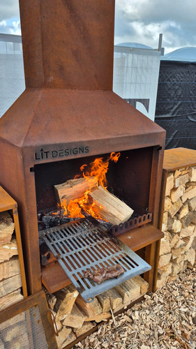 Stainless Steel Swing Cooking Grill | Lit Designs