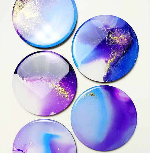 CUSTOM - Resin Coasters | Shake the Tree Art