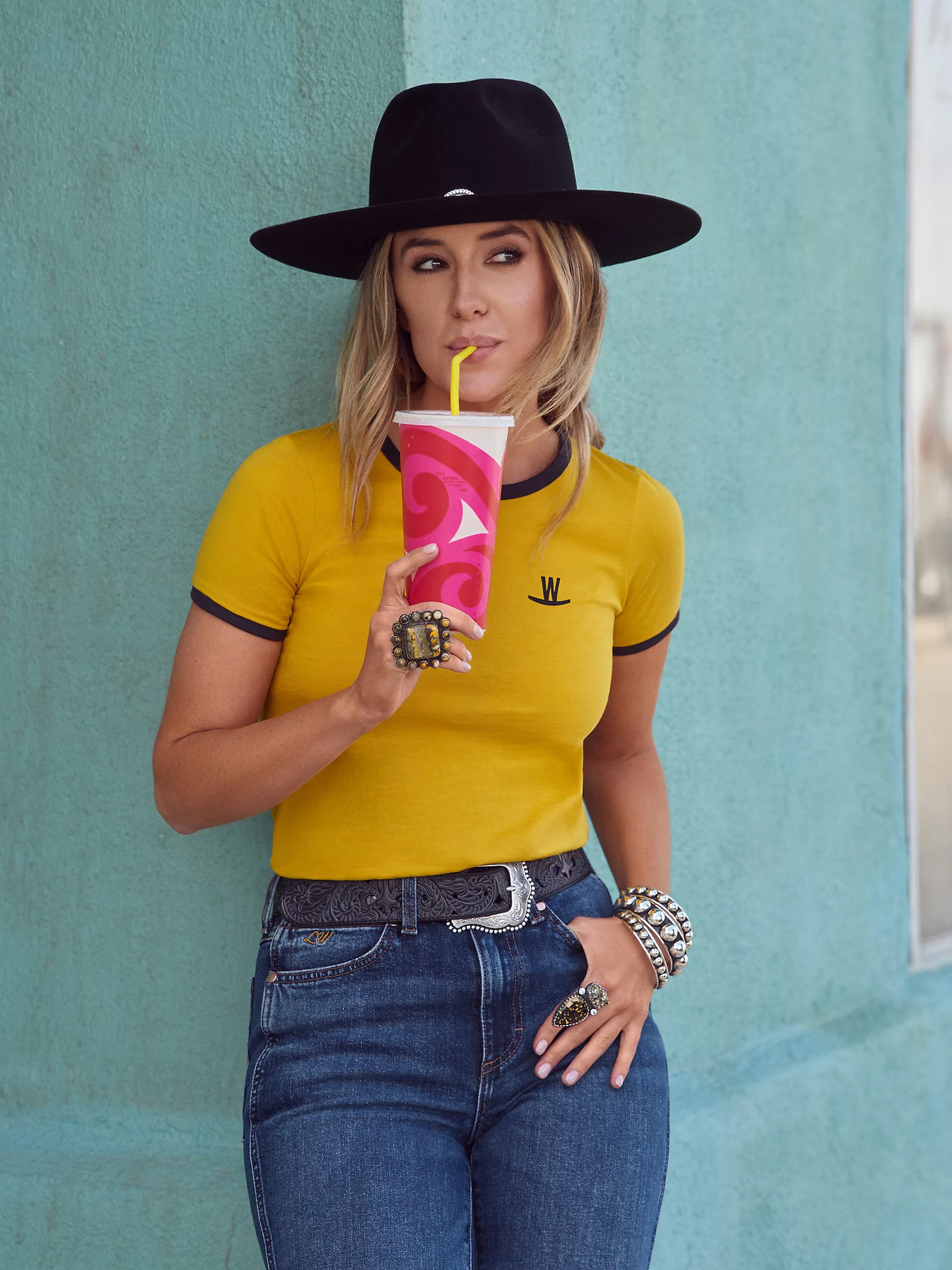 Wrangler X Lainey Wilson "Wilson Farms" Ringer Tee | The Cowboys Choice