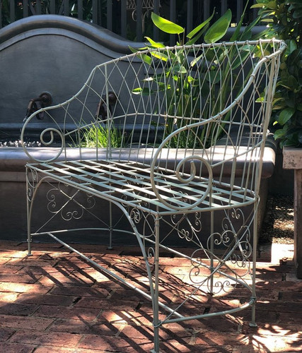 French Wire Bench | Garden Bleu