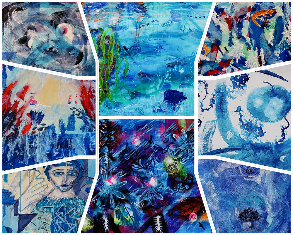 Die Farbe Blau in meiner Kunst