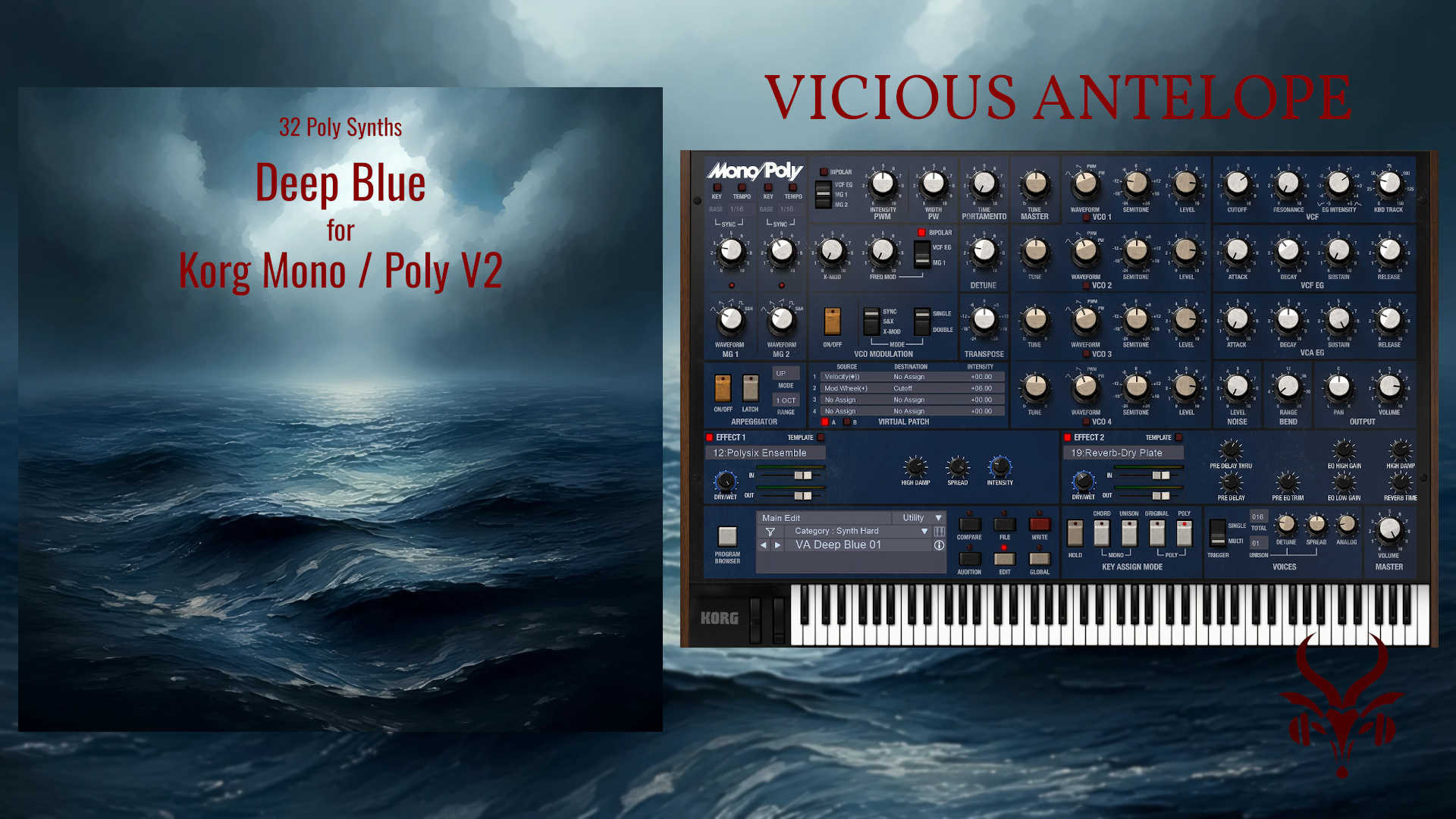 Deep Blue - KORG Mono/Poly V2 Presets | Vicious Antelope