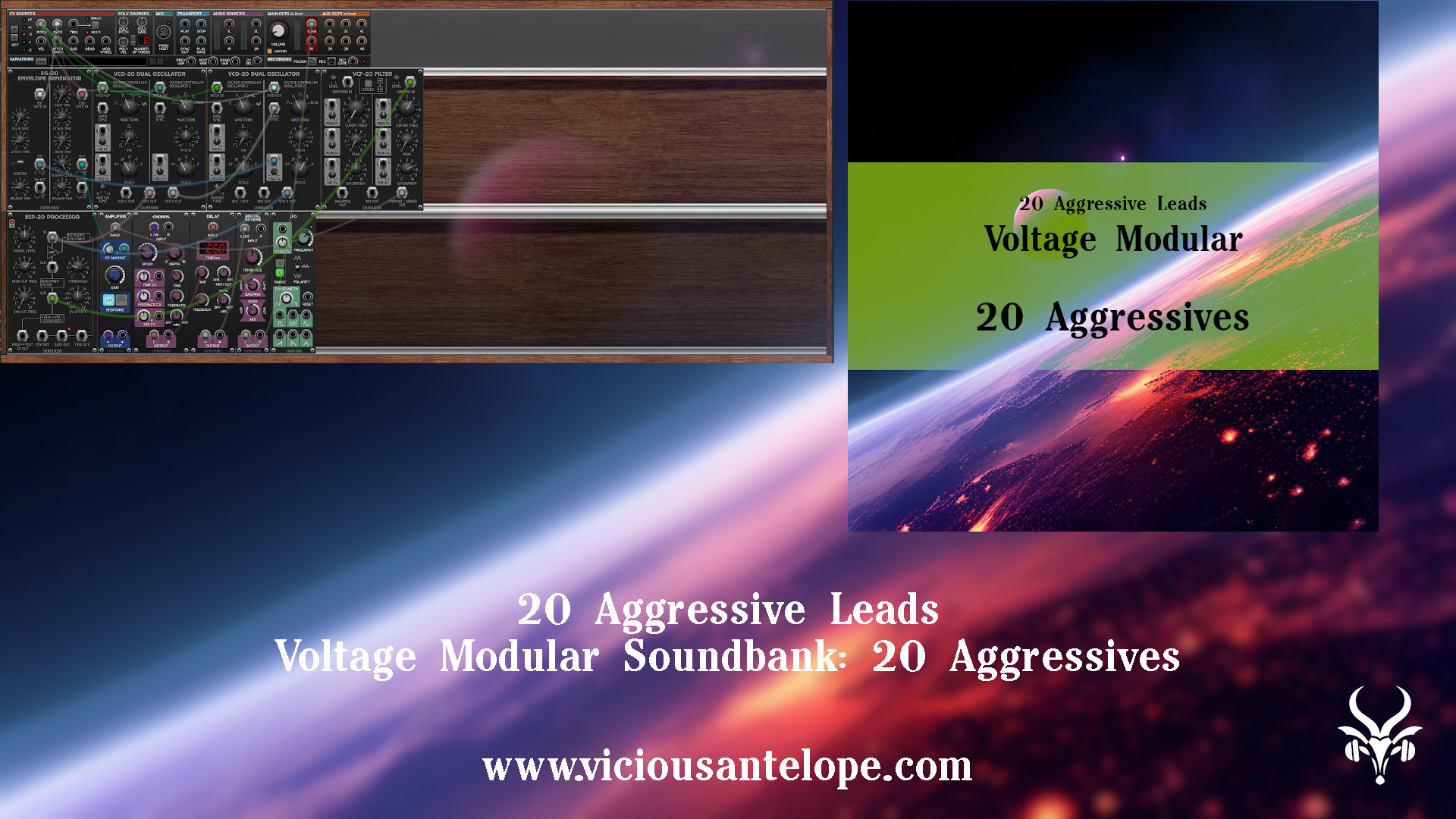 20 Aggressives - Voltage Modular Patches | Vicious Antelope