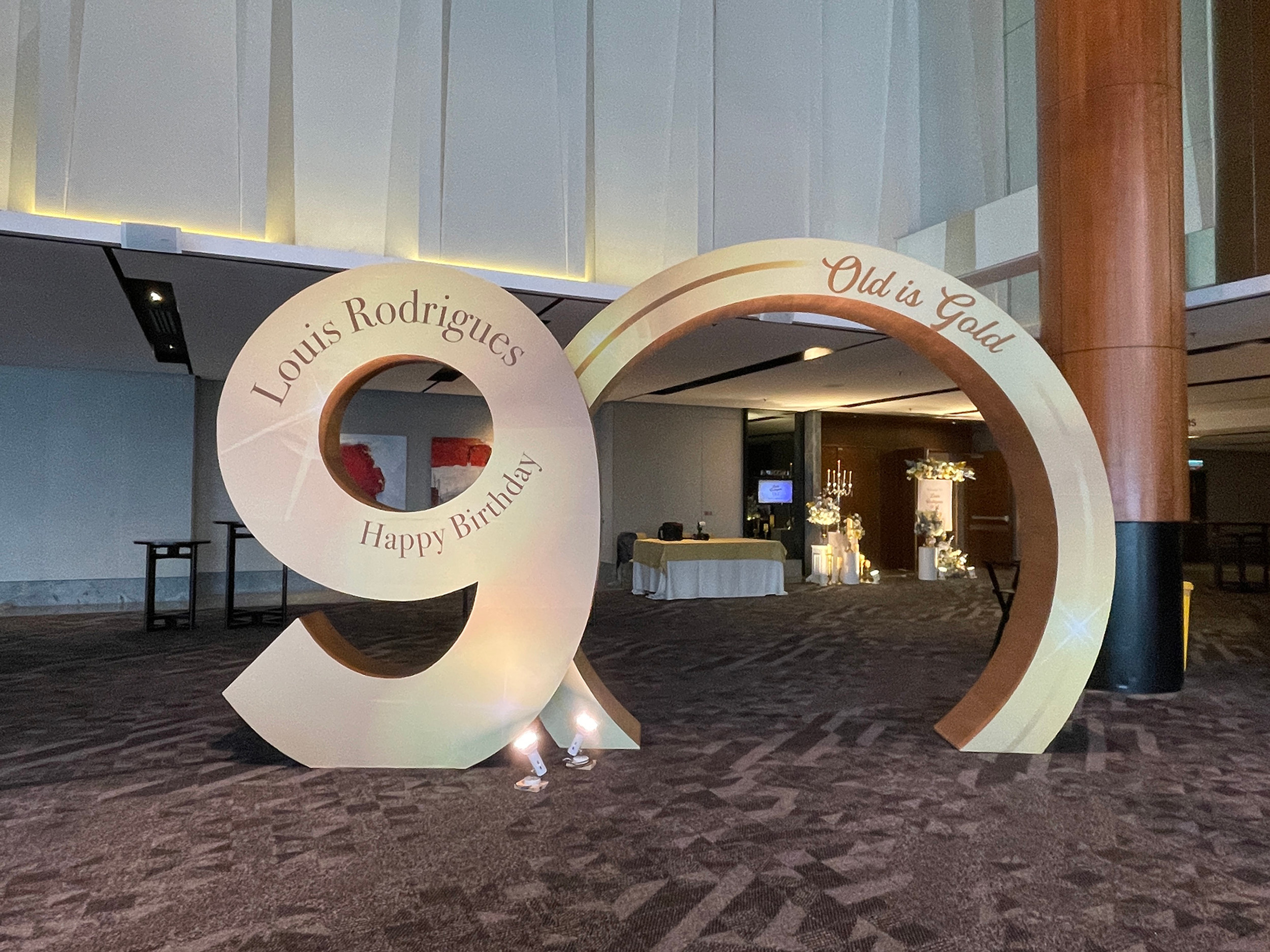 Custom Number Entry Arch for Milestone Events | Backdrop KL
