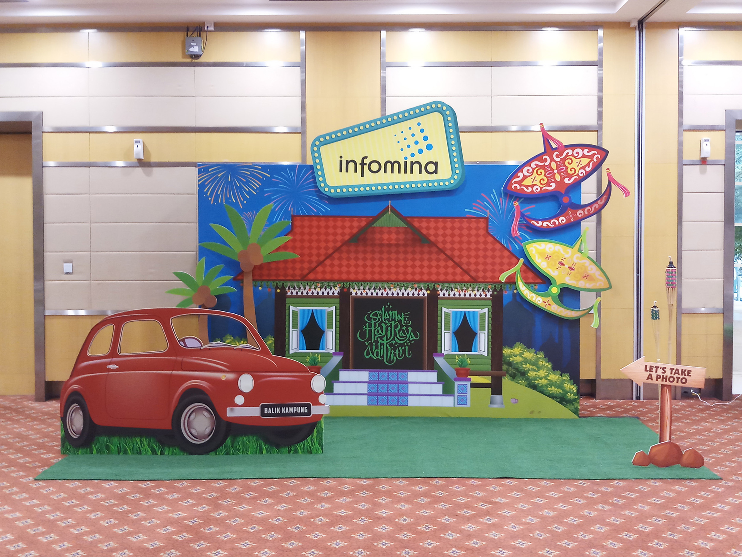 Foamboard Pop Up 3D Effect Backdrop | Backdrop KL