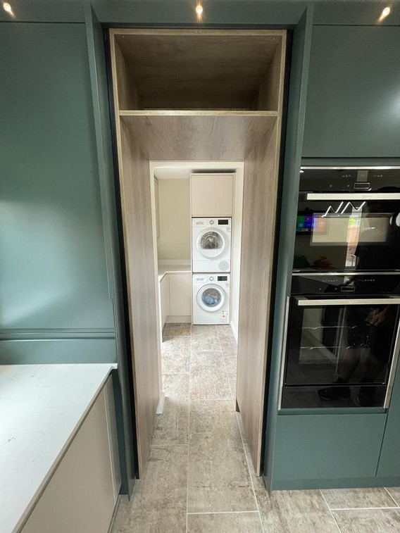 Remo Matte Copse Green & Cashmere | St Neots | Lifelong Kitchens Ltd