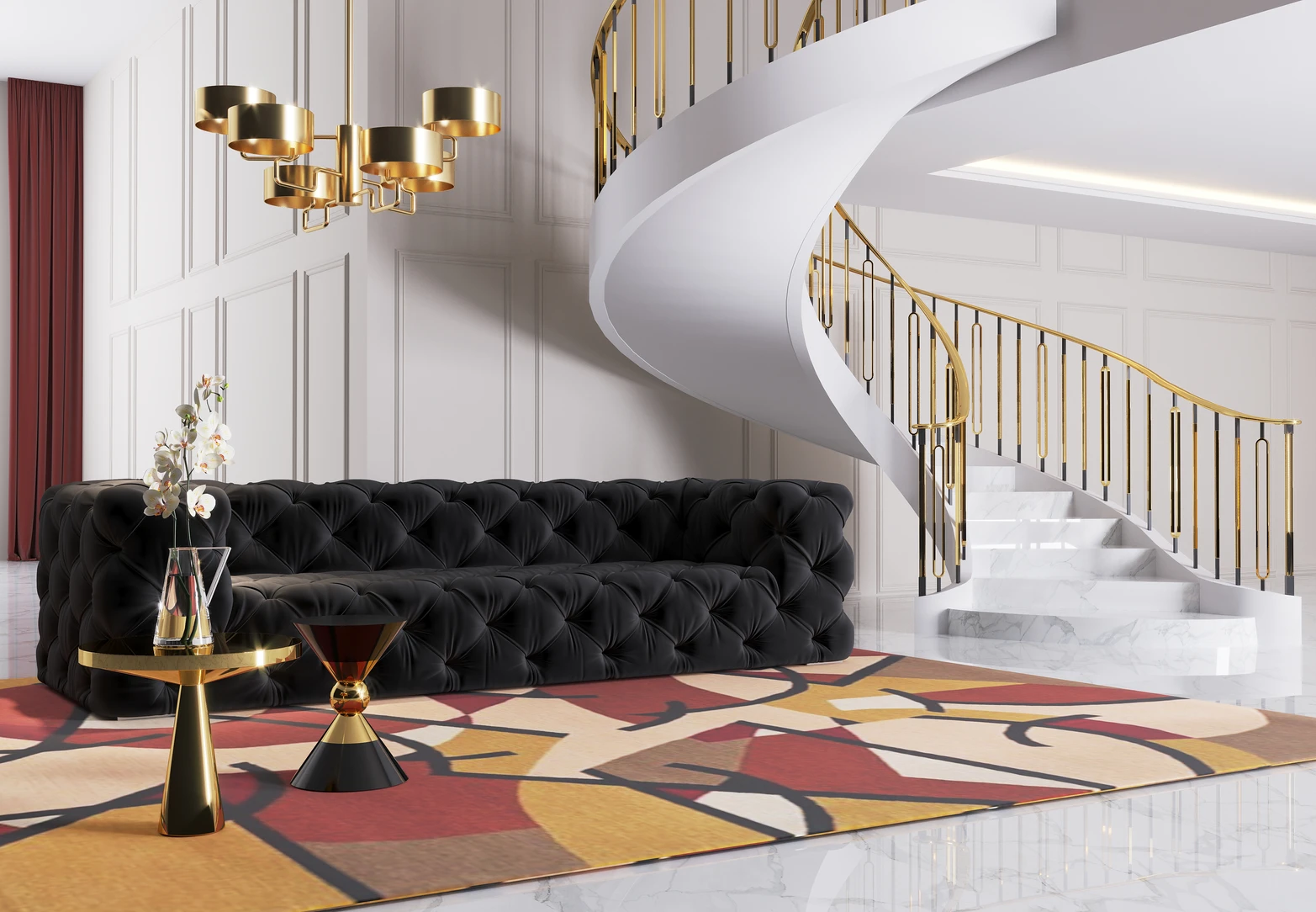 Grande Forge | Metal Spindles | Brass Handrails | Kensington Balustrade