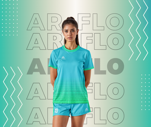 Women Football jersey set Base Cut V neck (ARWJS#7) | myambitionindia