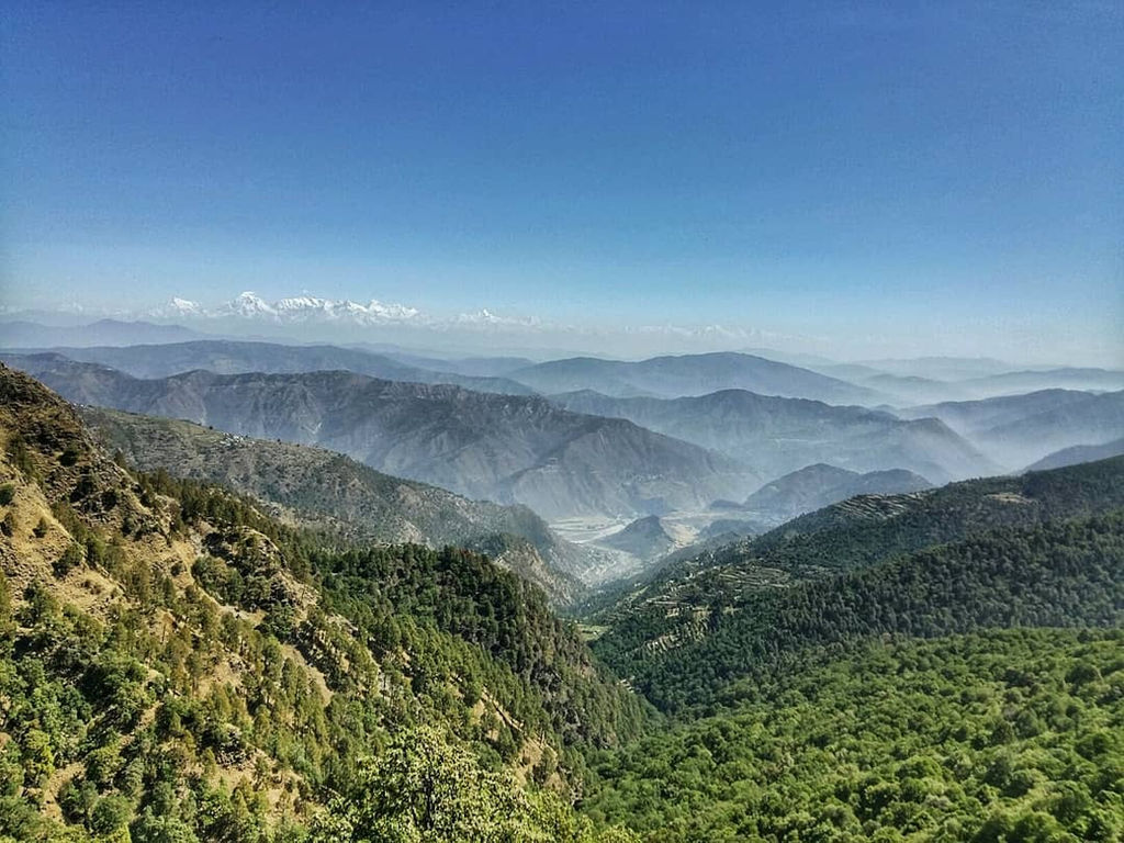 Sunset at Pangot, Nainital Camp