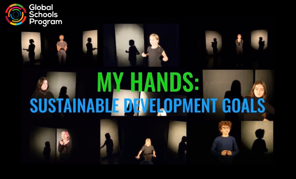 APPROXIMATELY 220 STUDENTS TOOK PART IN A PRESENTATION PROMOTING SDGs.