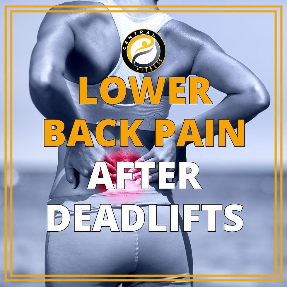 Lower Back Pain After Deadlifts: Tips and Relief