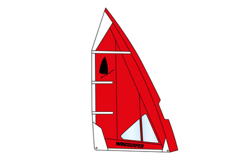 Windsurfer Sail 5,7 Hot Red | windridershop