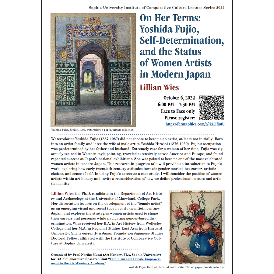 On Her Terms: Yoshida Fujio, Self-Determination, and the Status of ...