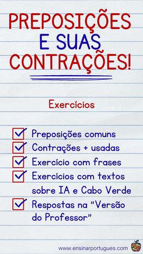 Preposições e suas contrações - Exercícios e explicações | Ensinar ...