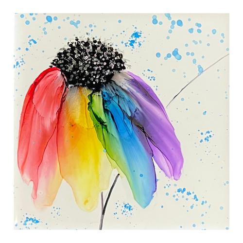 Rainbow Flower Print | Angie Bryant Art