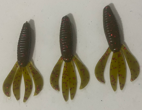 Watermelon Oil Red Flake Rocket Craw | Glw Baits