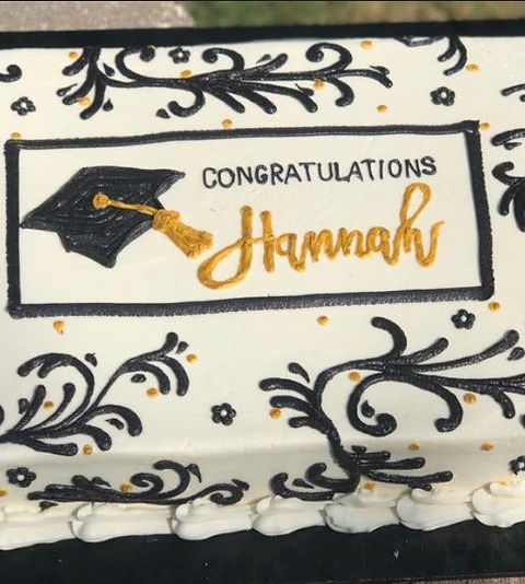 graduation scroll cake