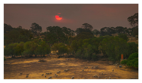 Red Sun Setting Above Eden Valley | DRAGAN FINE ART PHOTOGRAPHY