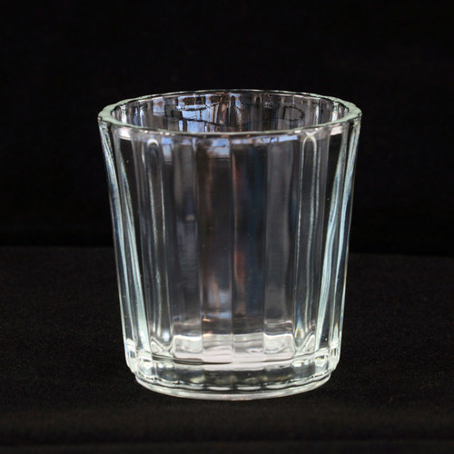 Vaso Veladora 'Crucifix' Ribbed Shot Glass - set of 6 | Mexifoods