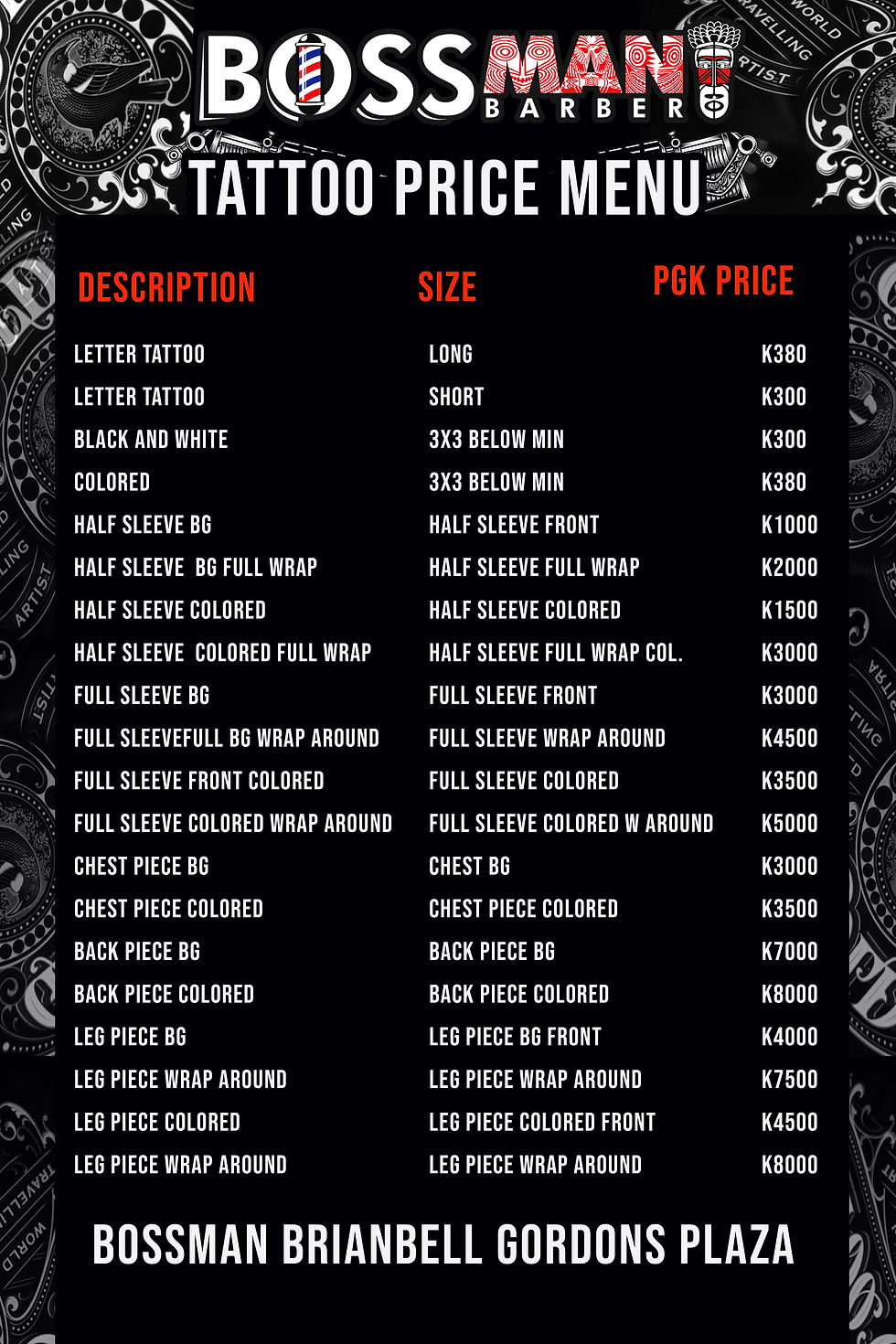 Bossman Tattoo | Trends Beauty PNG