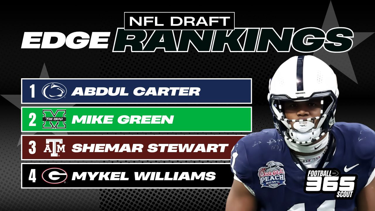 2025 NFL Draft: Edge Rusher Rankings – Abdul Carter, Mike Green ...