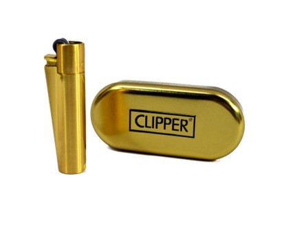 Metal Clipper Gold Shiny - 1 Lighter | Clipper New Zealand
