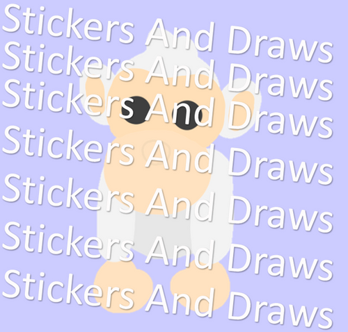Stickers Adopt Me Monkey Fairground | Stickers And Draws