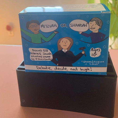 Mitzvah or Shandah Jewish conversation card game | Danielle in Doodles