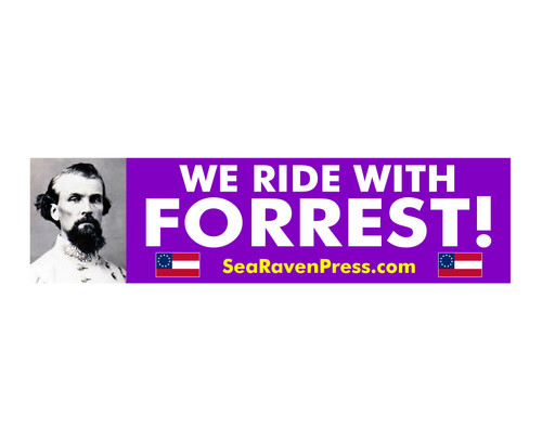 We Ride with Forrest Bumper Sticker | Sea Raven Press