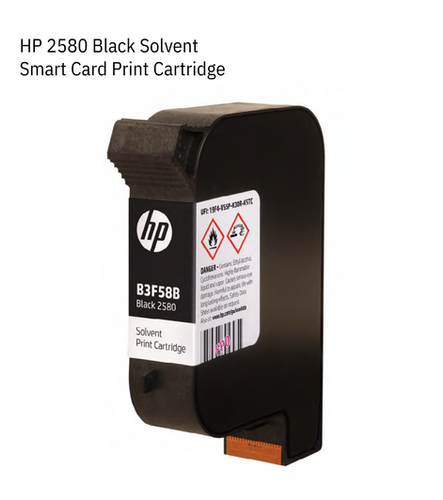 HP 2580 B3F58B Black Solvent Ink Cartridge | Inkston