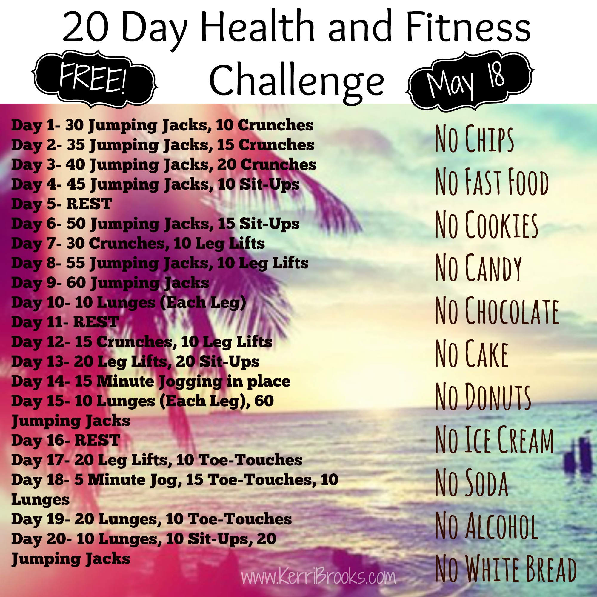 Take Back Control 20 Day Challenge | Healthy Living From My Family to Yours