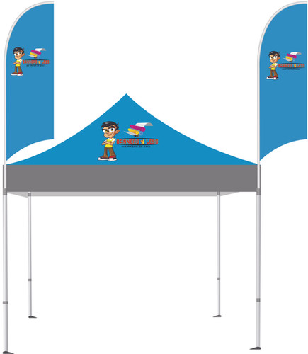 Custom Tent Flags with Holder | Banners4Less