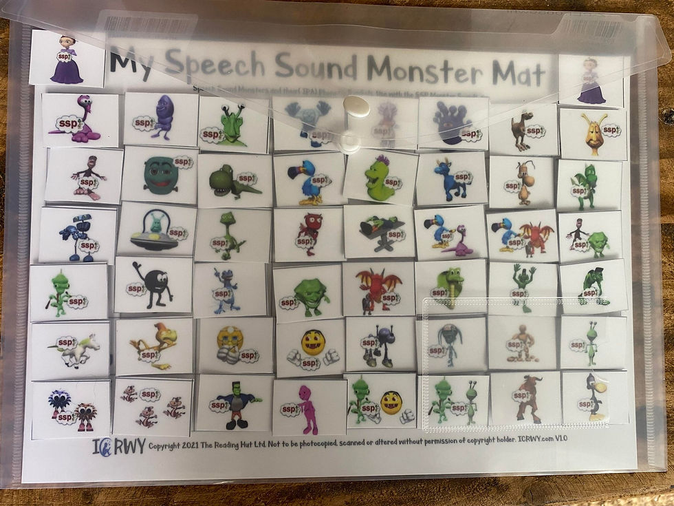 Monster Spelling Mat in Folder - With Spare Tiles | The Reading Hut