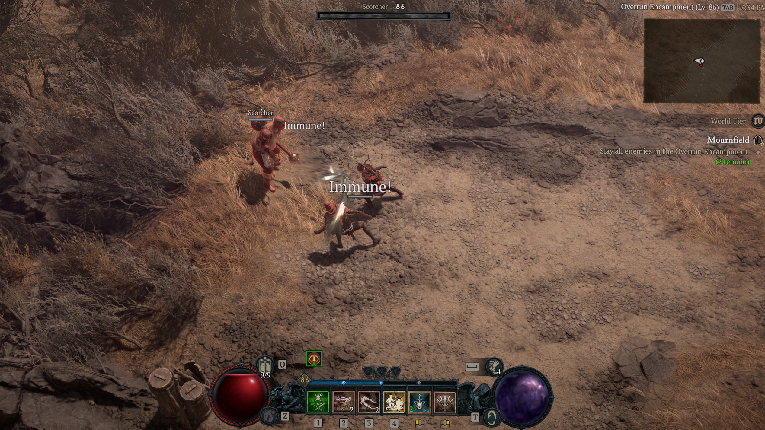 Friendly enemies in Mournfield Dungeon - PC Bug Report - Diablo IV Forums