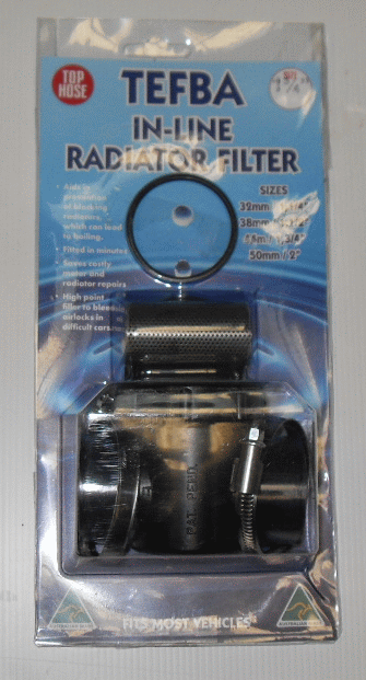 NYLON RADIATOR COOLING SYSTEM INLINE FILTER 38MM | rabbasradiators