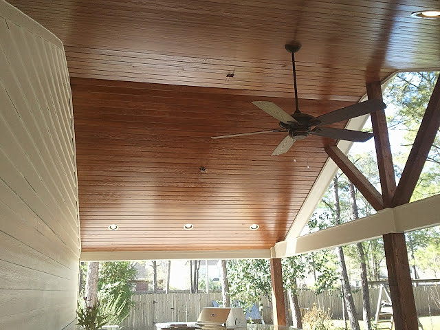 Outdoor Kitchens,Patio Covers -Katy Tx,Houston | Open Gable ceiling