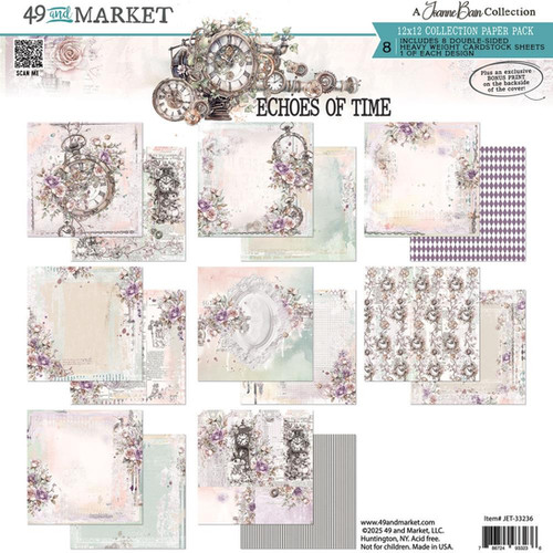 49 & Market - Echoes of Time - 8 - 12x12 Double Sided Sheets | scrapncreate