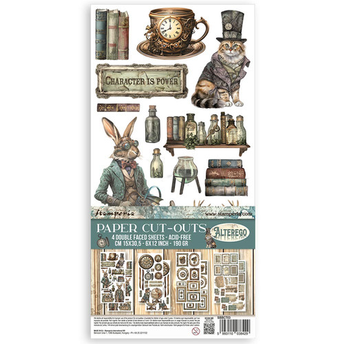 Stamperia - Alterego - Paper Cut-Outs Double Faced - 4 - 6" x 12" Shts ...