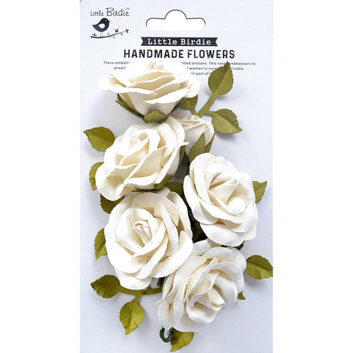 Little Birdie - Marva Paper Flowers - Shabby Chic Bouquet - 6/Pkg ...