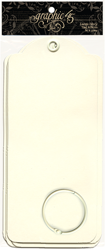Graphic 45-Large Tags-Ivory | scrapncreate
