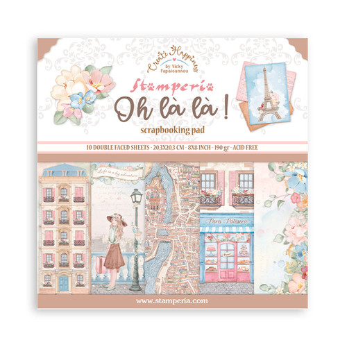 Stamperia - Oh La La - 10 - 8 x 8 Sheets + Bonus Sheets | scrapncreate